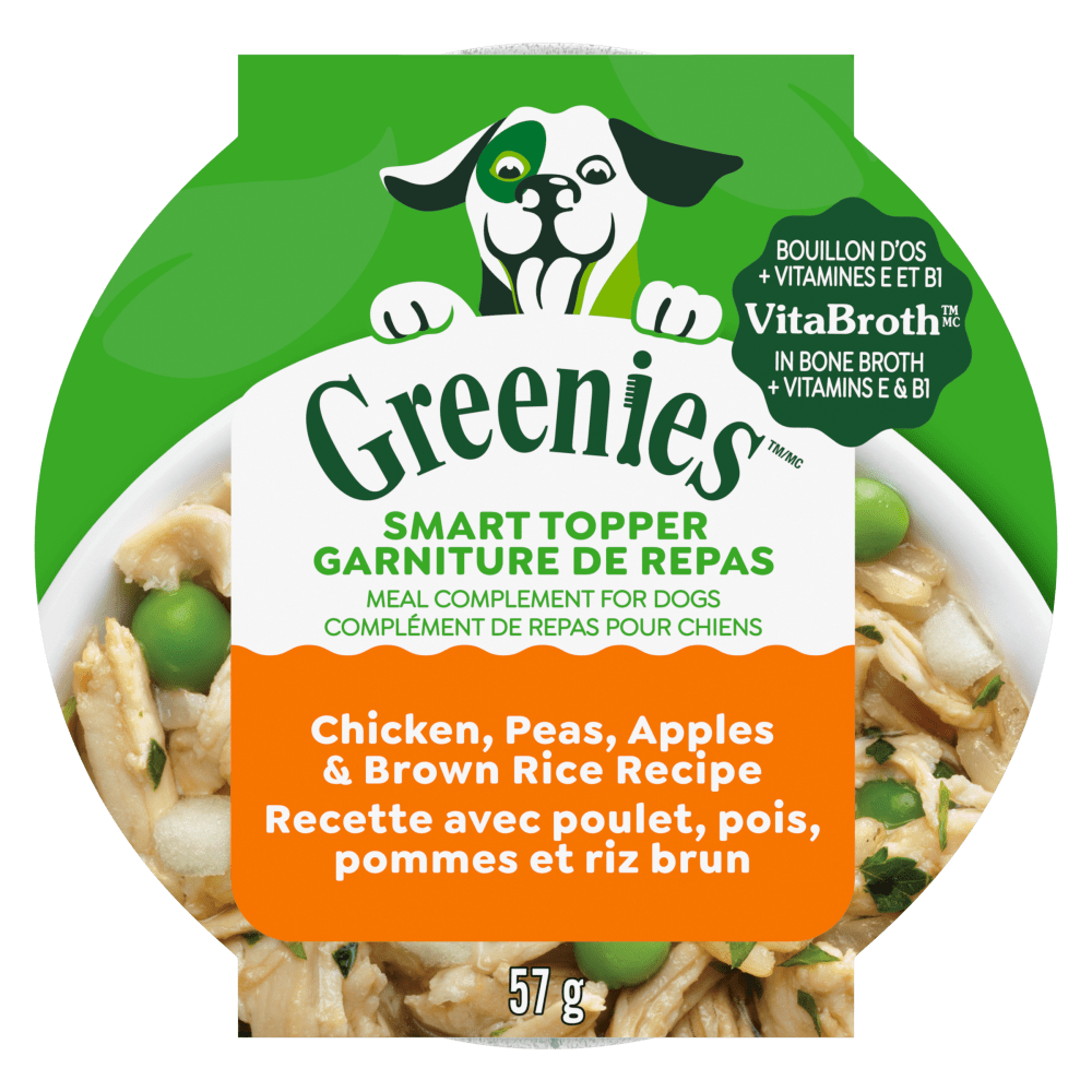 GREENIES™ SMART TOPPER Chicken, Peas, Apples & Brown Rice Recipe