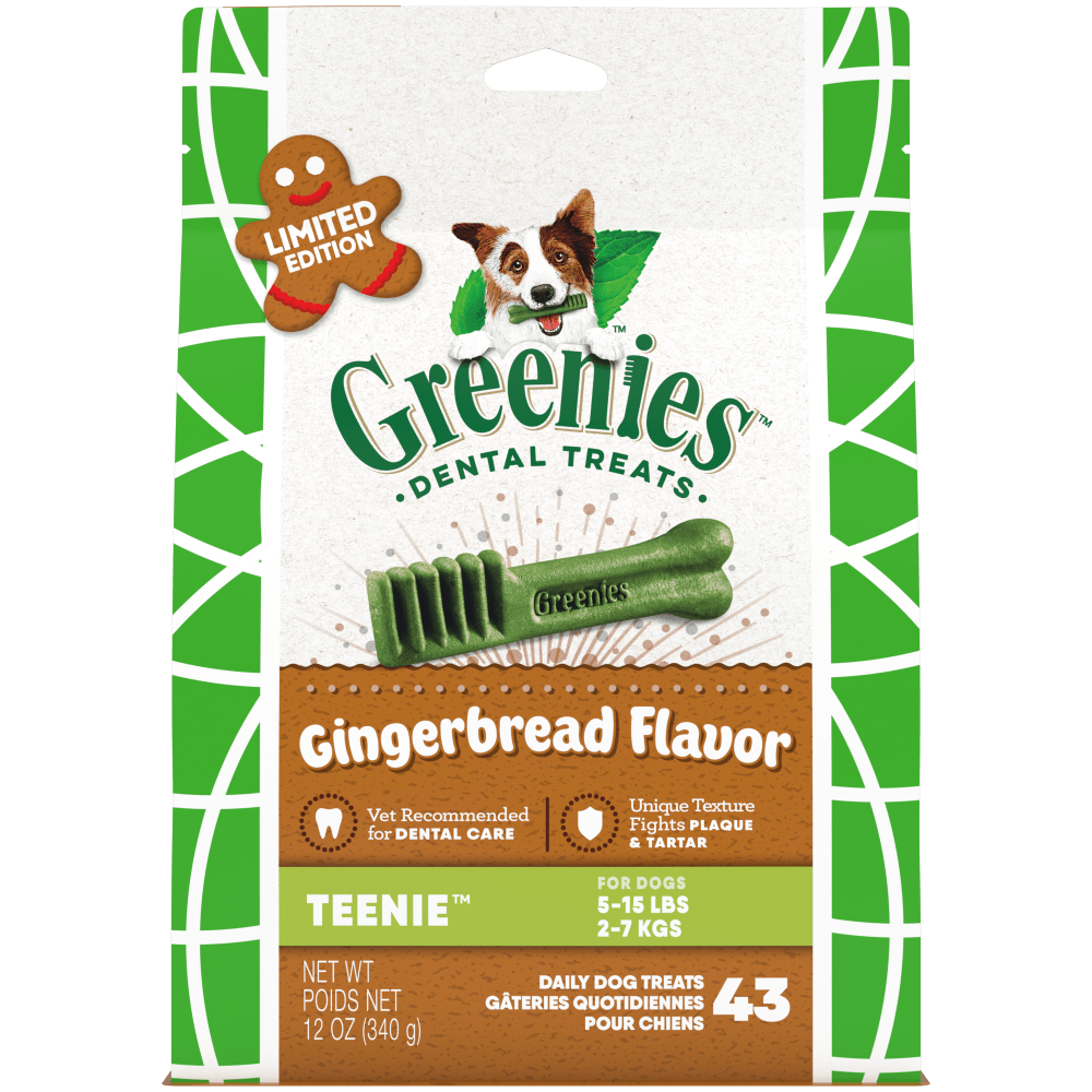 GREENIES™ Gingerbread Flavour TEENIE Dental Dog Treats
